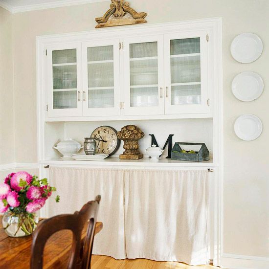 Hiding Clutter With Curtains