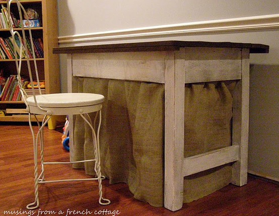 Hiding Clutter With Curtains